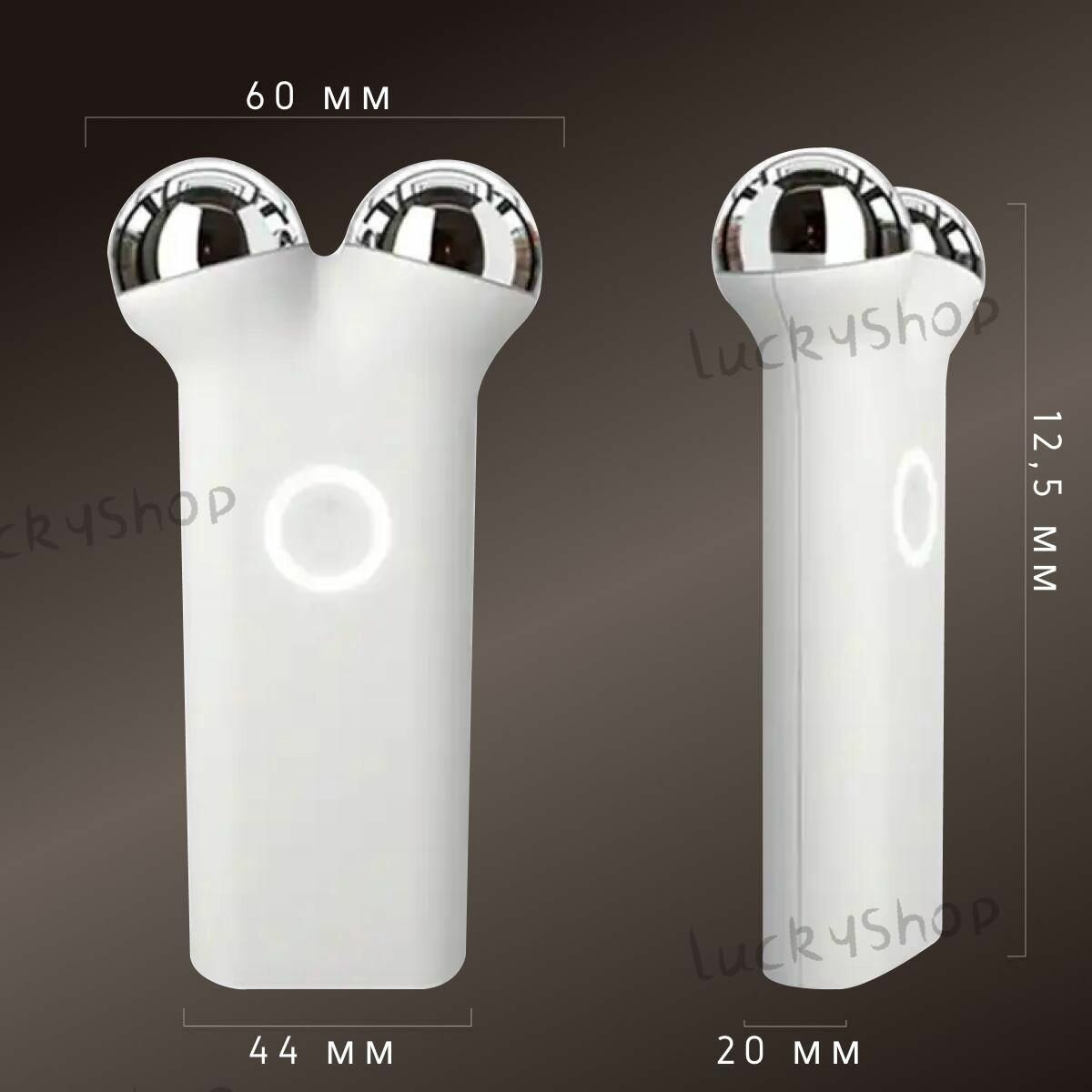 Микротоковый аппарат для лица "Моделирование", питание от microUSB, белый — фото 1
