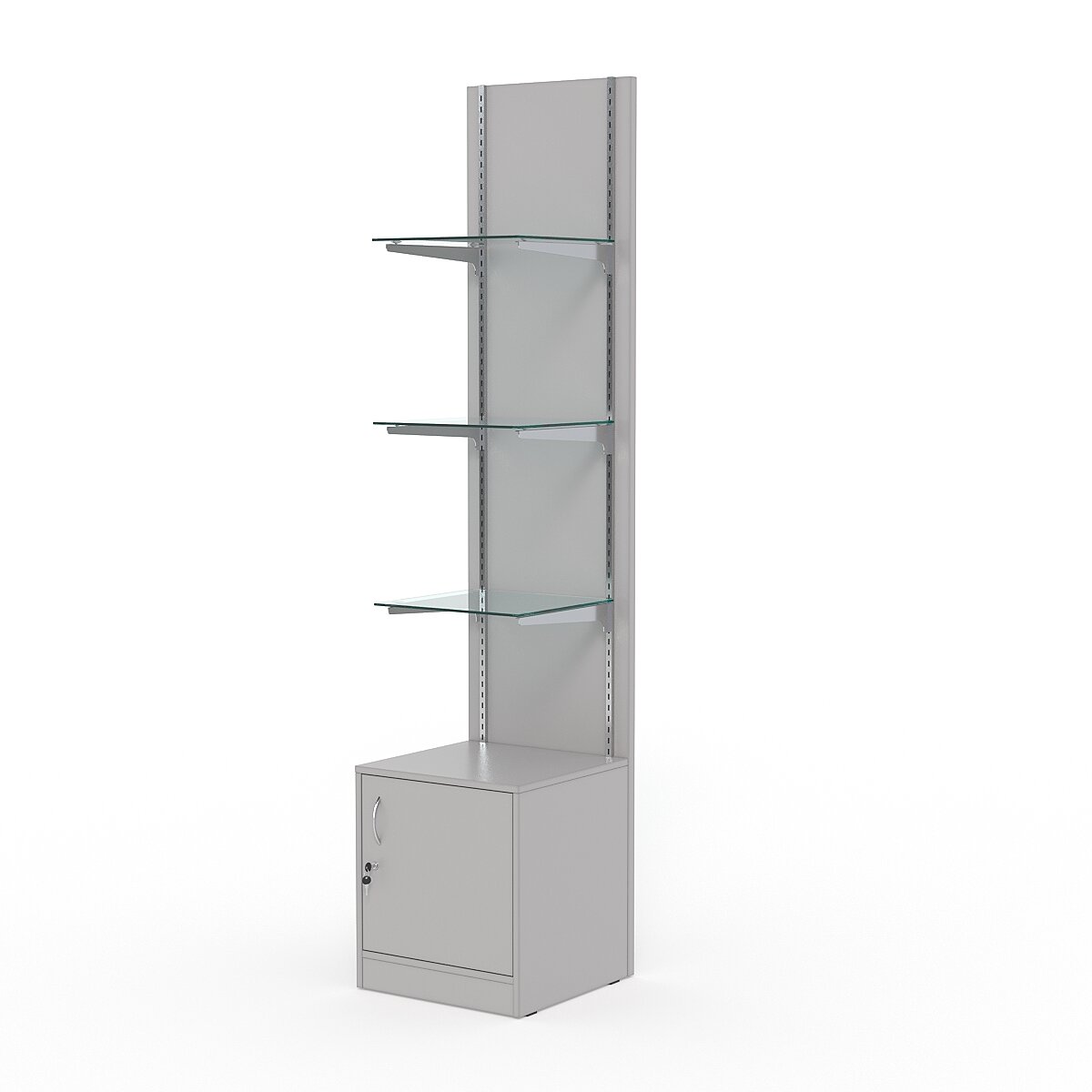 Стеллаж "астерия" №6, задняя стенка ДСП, Серый. Производитель товара - компания Westcom.