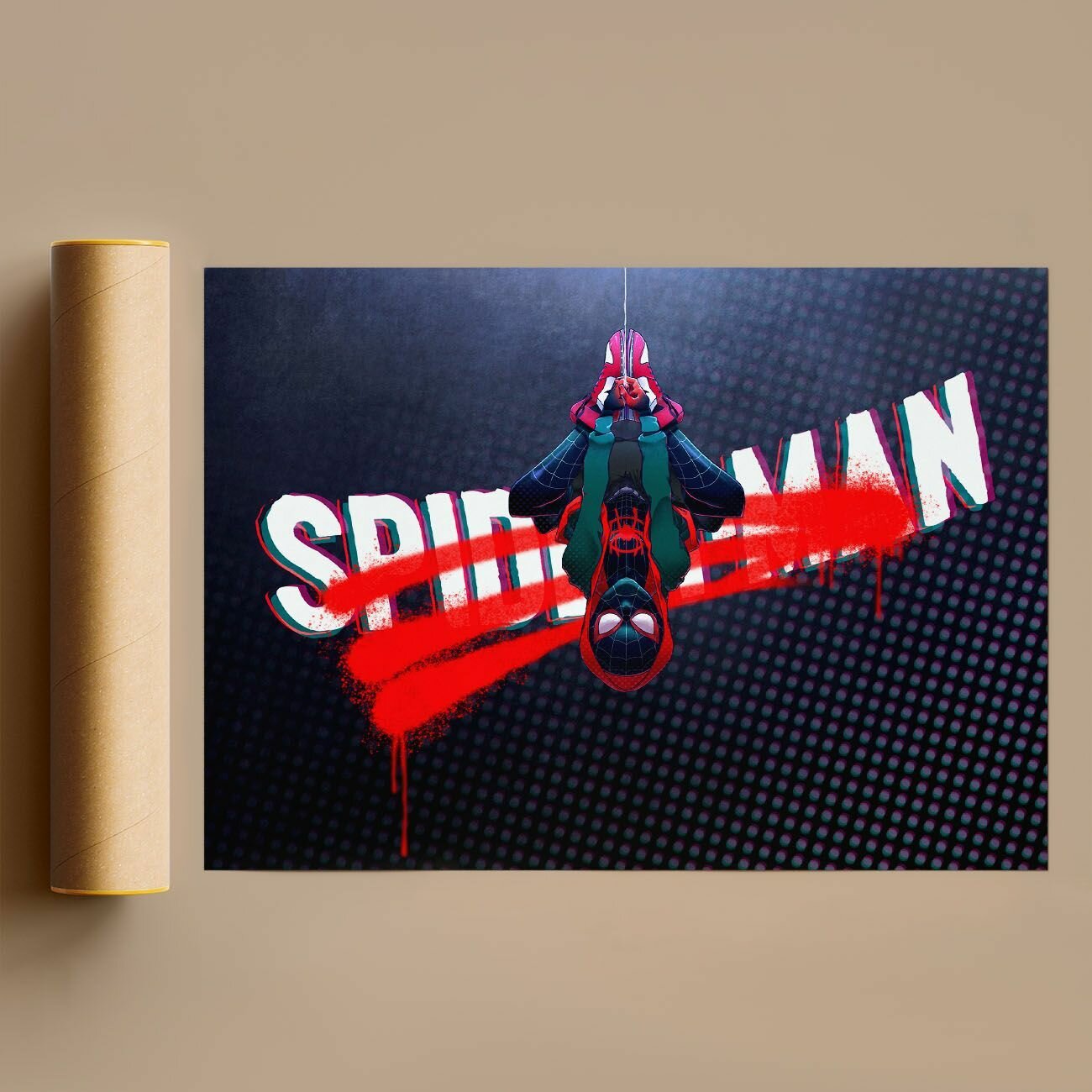 Постер Человек паук 60х80 см без рамы/ Марвел, Человек Паук, Майлз Моралес/ Плакат для интерьера, в подарок