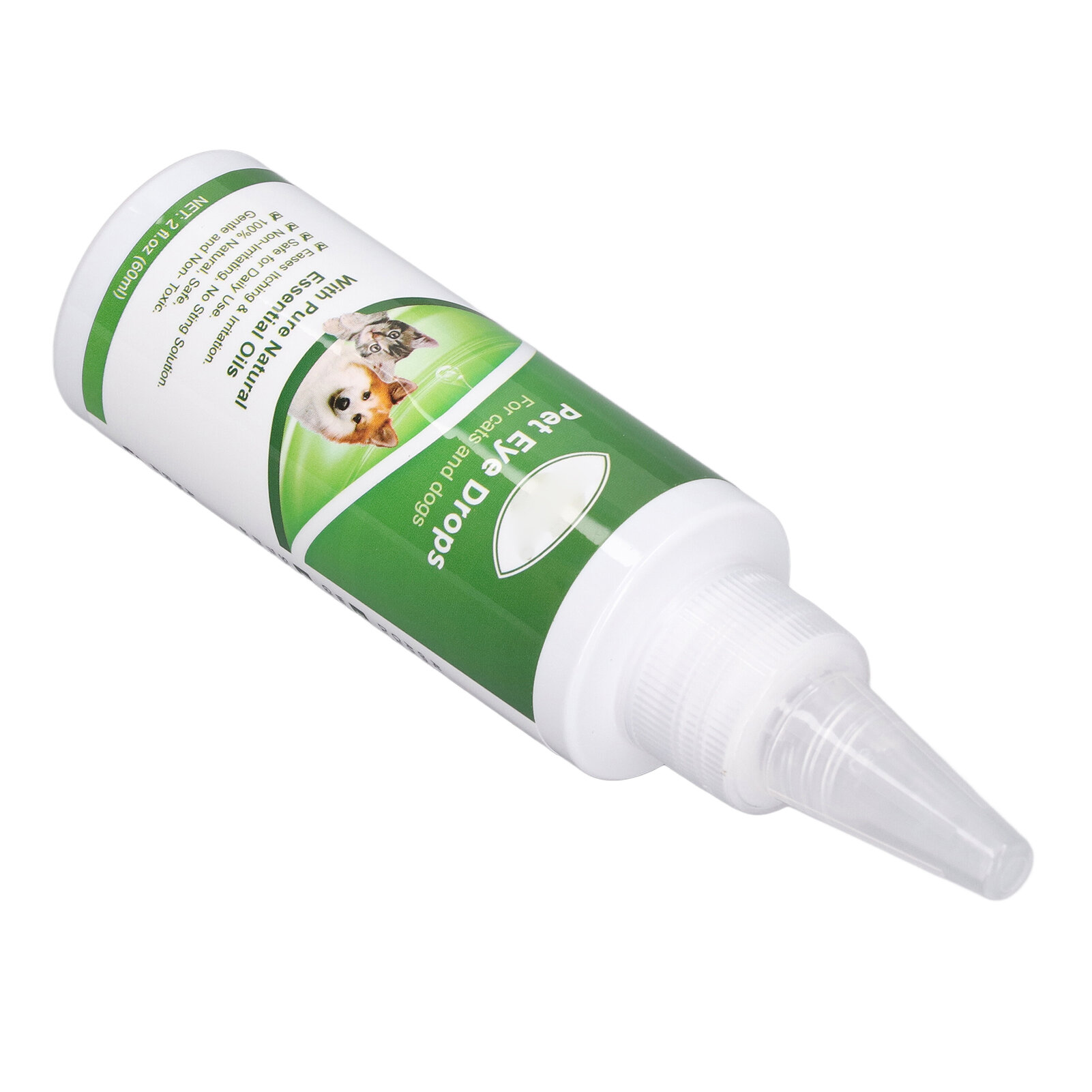 Капли Для Очистки Глаз Собак: 60 Мл Натуральный Состав Быстрое Облегчение Дискомфорта - Безопасное Удаление Слезных Пятен Уход За Глазами Питомца For Ежедневная Гигиена Чувствительных Глаз