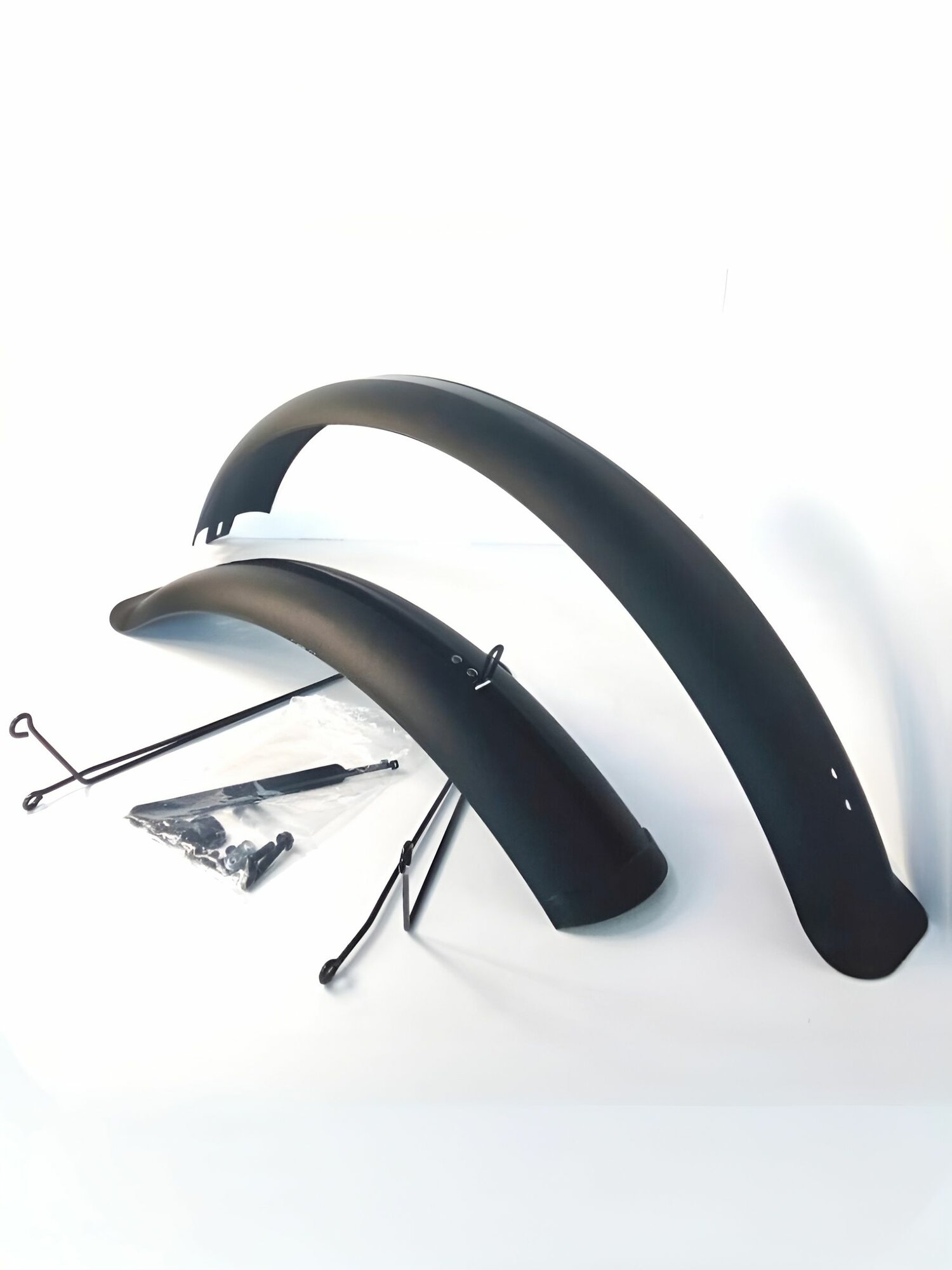 Крылья 26"-28" для велосипеда с колёсами FAT-BIKE полноразмерные. комплект 2 шт./ XGNB-102, черные