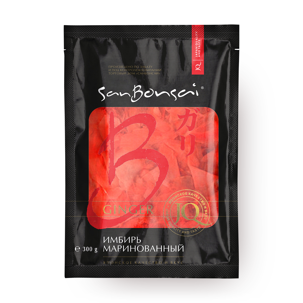 Имбирь маринованный "Sanbonsai", 300 г, в маринаде, 2 г белка, 5 г углеводов