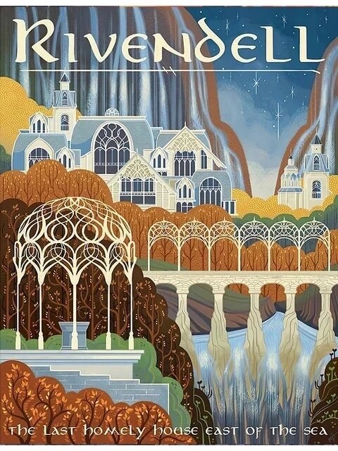 Алмазная мозаика на подрамнике "Властелин колец" круглые бриллианты 40х50см