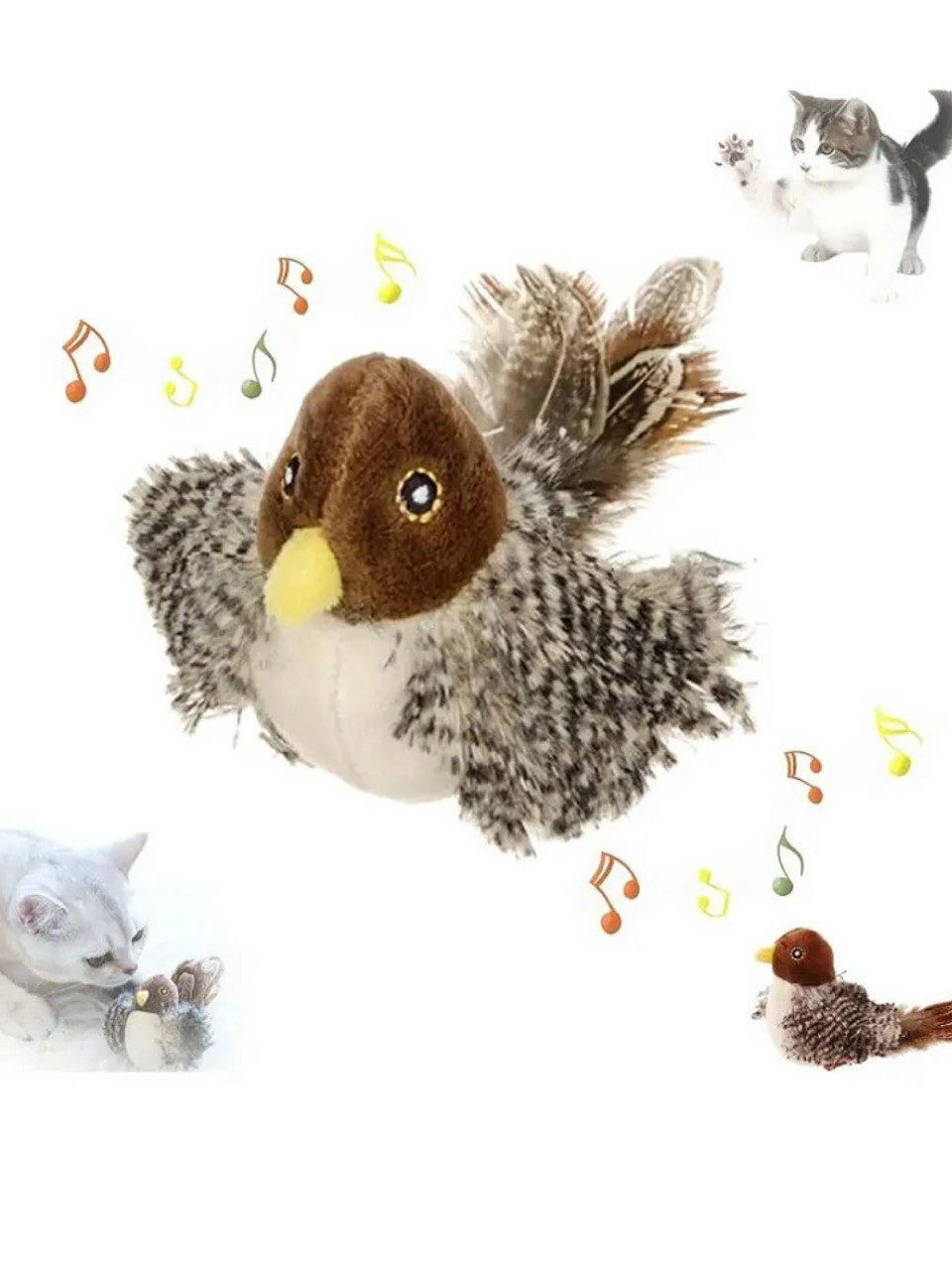 Интерактивная игрушка птичка для кошек