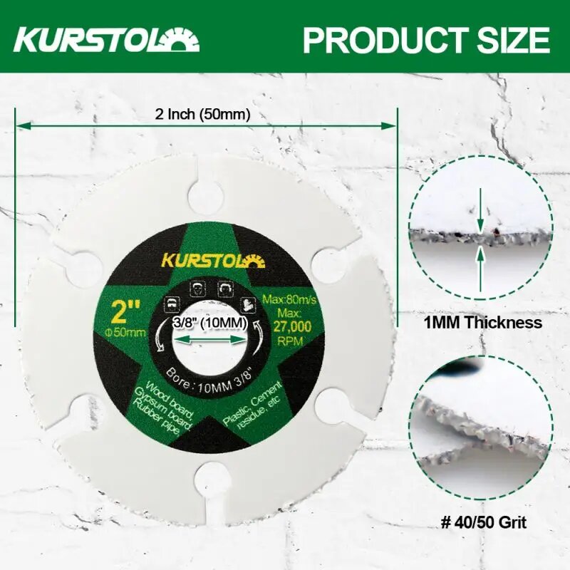 KURSTOL диски для резки 50/75 мм 1pc 50mm for Wood