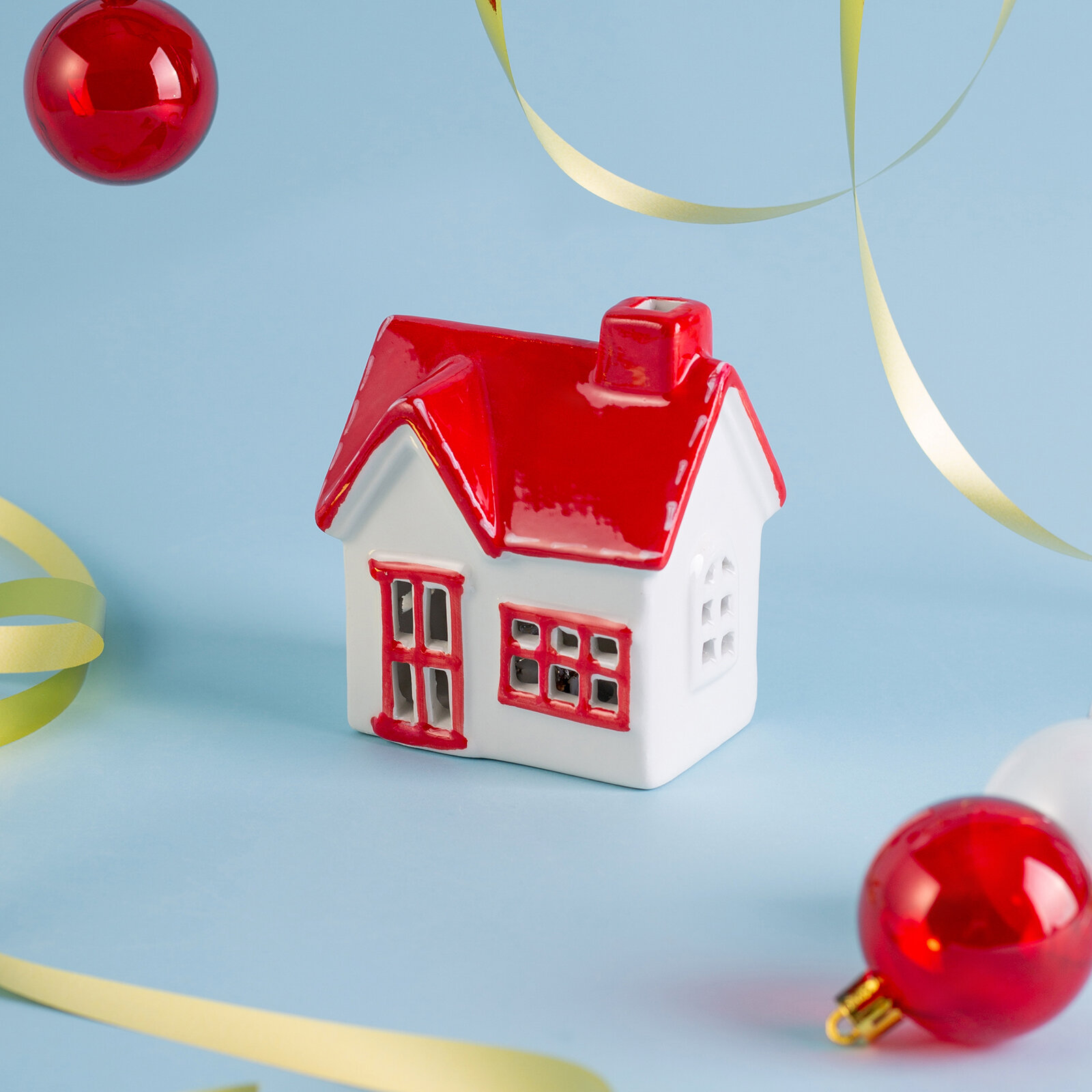 Статуэтка домик с led-подсветкой 9,5х7х11 см KSG-146-2233