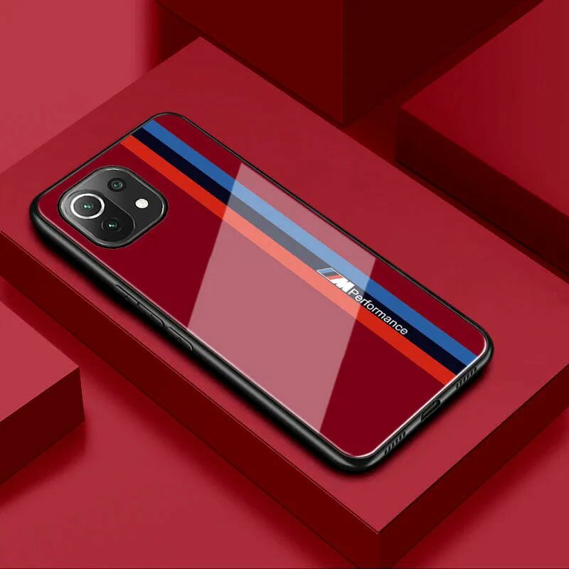 Подходит для Xiaomi 11 Lite / 11 Lite 5G NE / Mi 11 Lite / Mi 11 Lite 5G, защитный чехол из материала track glass, защитная оболочка смартфона + подарочное защитное стекло