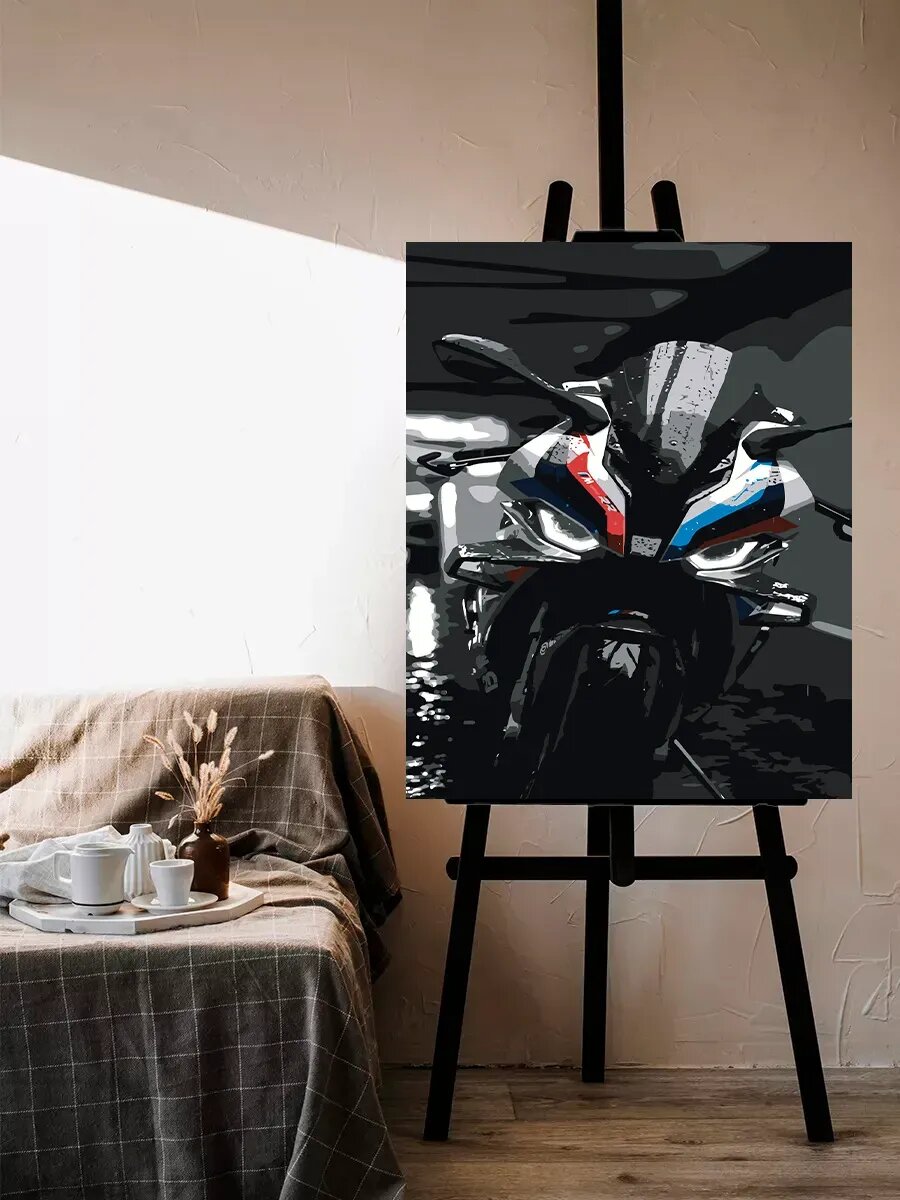 Картина по номерам Мотоцикл БМВ Байк BMW Спорт