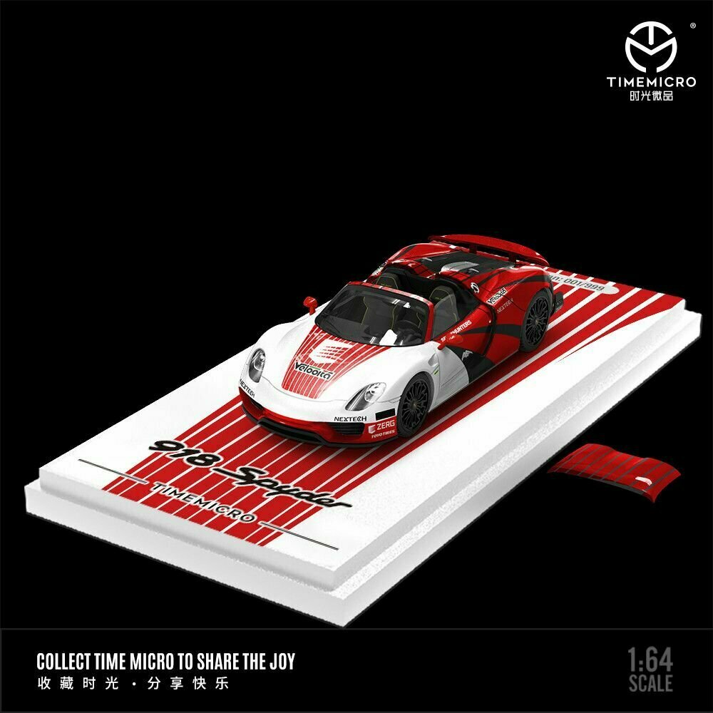 TimeMicro 1:64 Porsche 918 Сплав Модели автомобилей