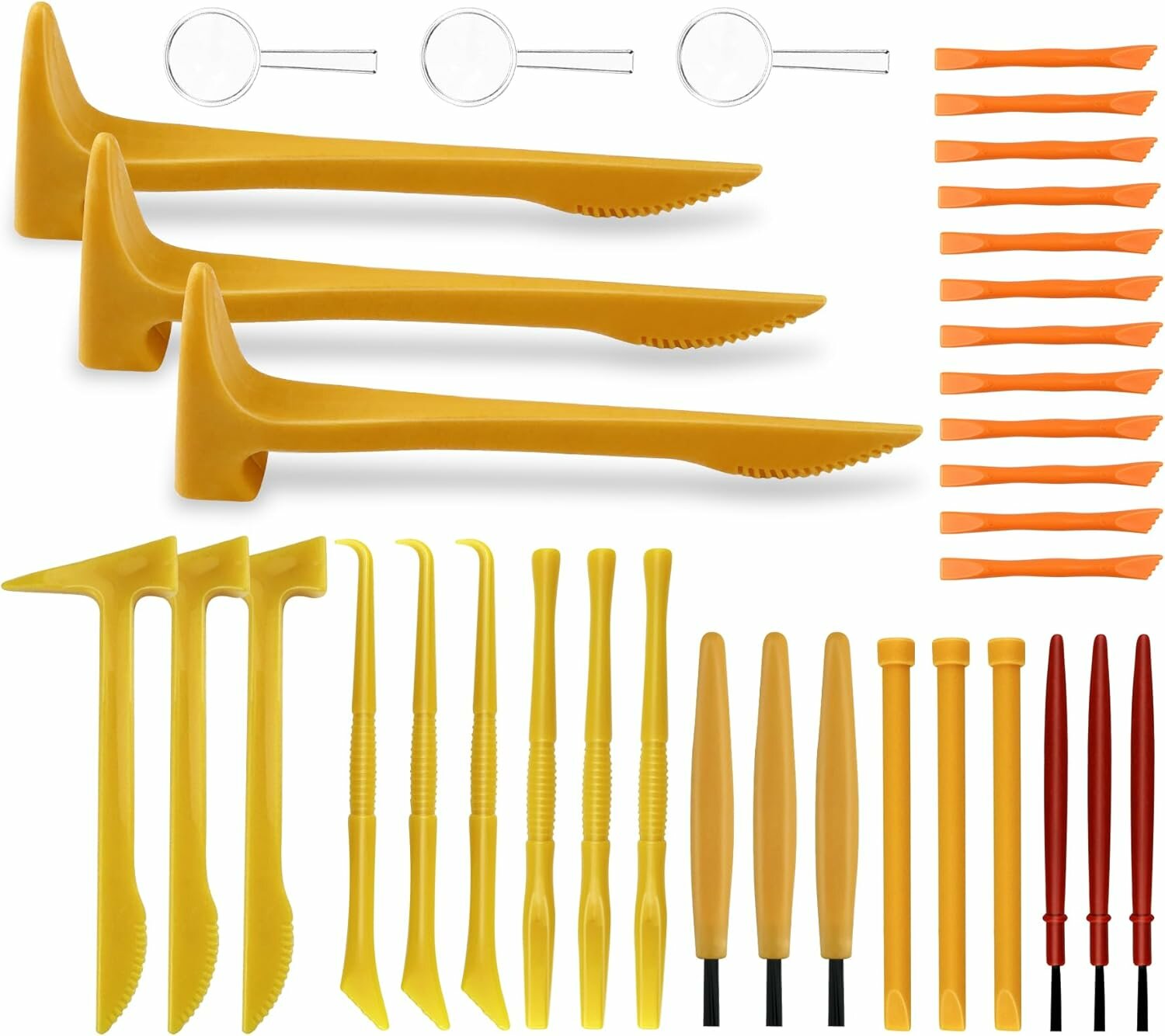 Набор для раскопок из 36 предметов, пластиковые инструменты для раскопок, для поиска динозавров и драгоценных камней