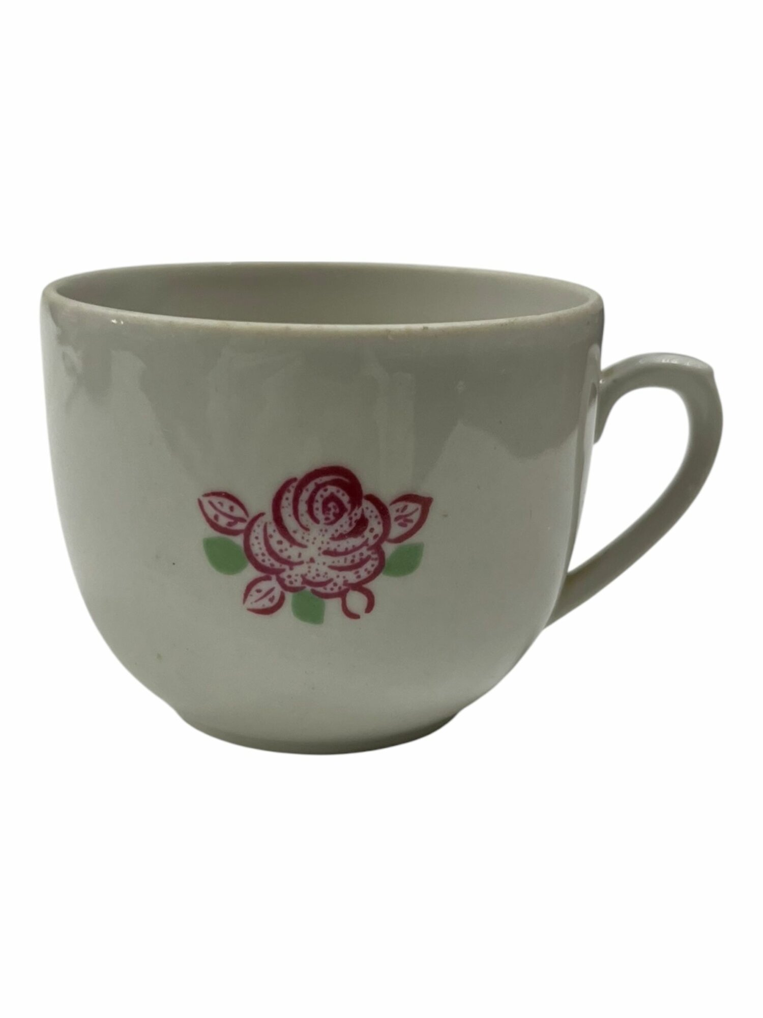 Советская чашка фарфоровая детская, клеймо вербилки, сделано в СССР