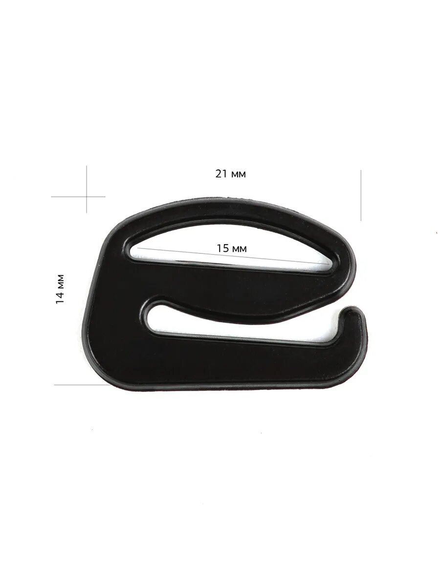 Крючок для бюстгальтера d 15 мм пластик 100 шт