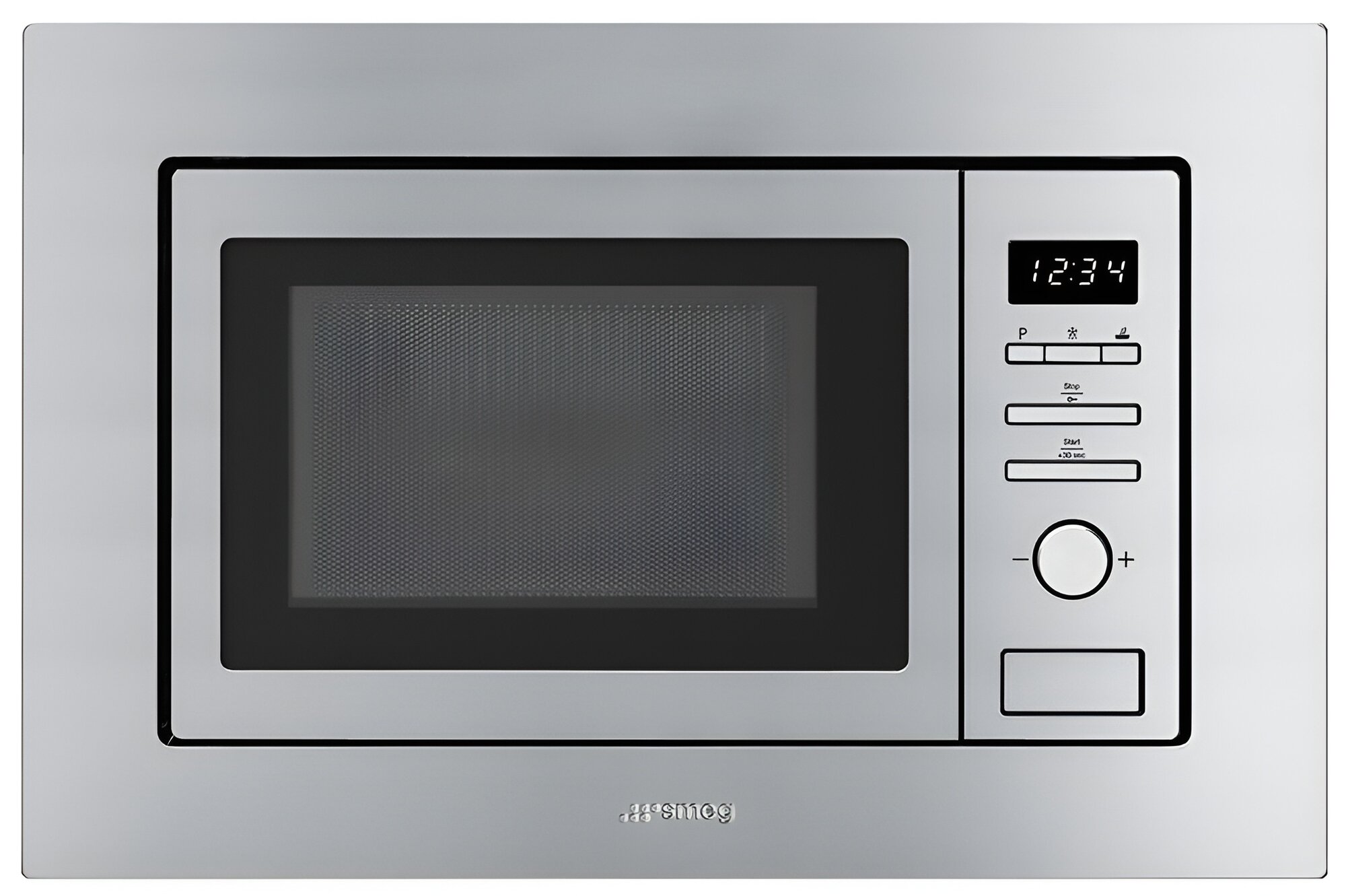 Встраиваемая микроволновая печь SMEG FMI020X, 20 литров, механическое управление