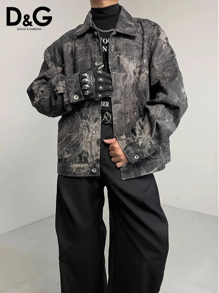Куртка Dolce&Gabbana Джинсовые косухи, винтажные + грубый пошив