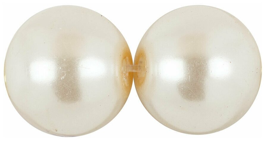 БусиныZlatka GBP-02 6 мм 74 шт на нити стекло №28 кремовый матовый