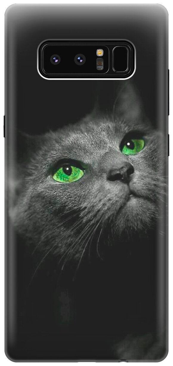 Силиконовый чехол Зеленоглазая кошка на Samsung Galaxy Note 8 / Самсунг Ноут 8