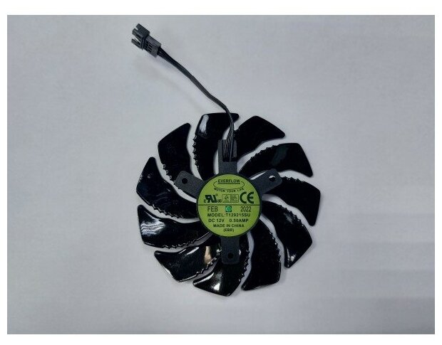 Кулер для видеокарты Gigabyte T129215SU GeForce GTX1060 1070 GTX 1050ti GTX 960 RX570 RX470. 88 мм T129215SU