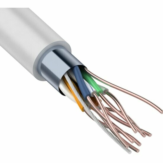 Кабель витая пара Rexant FTP 4PR, 23AWG, медь, CAT6, ZH нг(А)-HF бухта 305 м