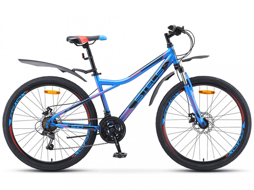 Велосипед Стелс Navigator 510 MD 26" м (рама 16", антрацитовый/красный)