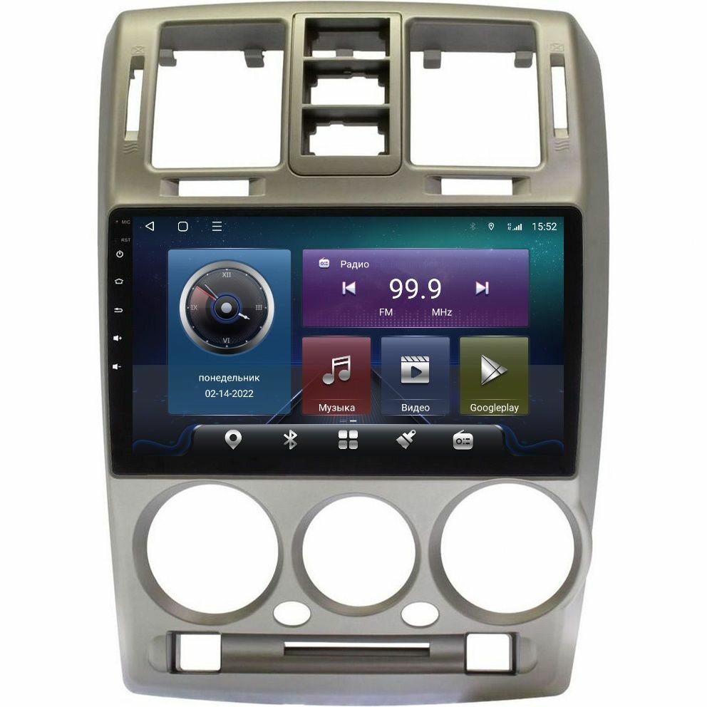 Магнитола CRS-300 Hyundai Getz 2002-2011 с Android 14, Процессор 8 ядер, Память 6+128Gb, Carplay, DSP, 4G(Sim)