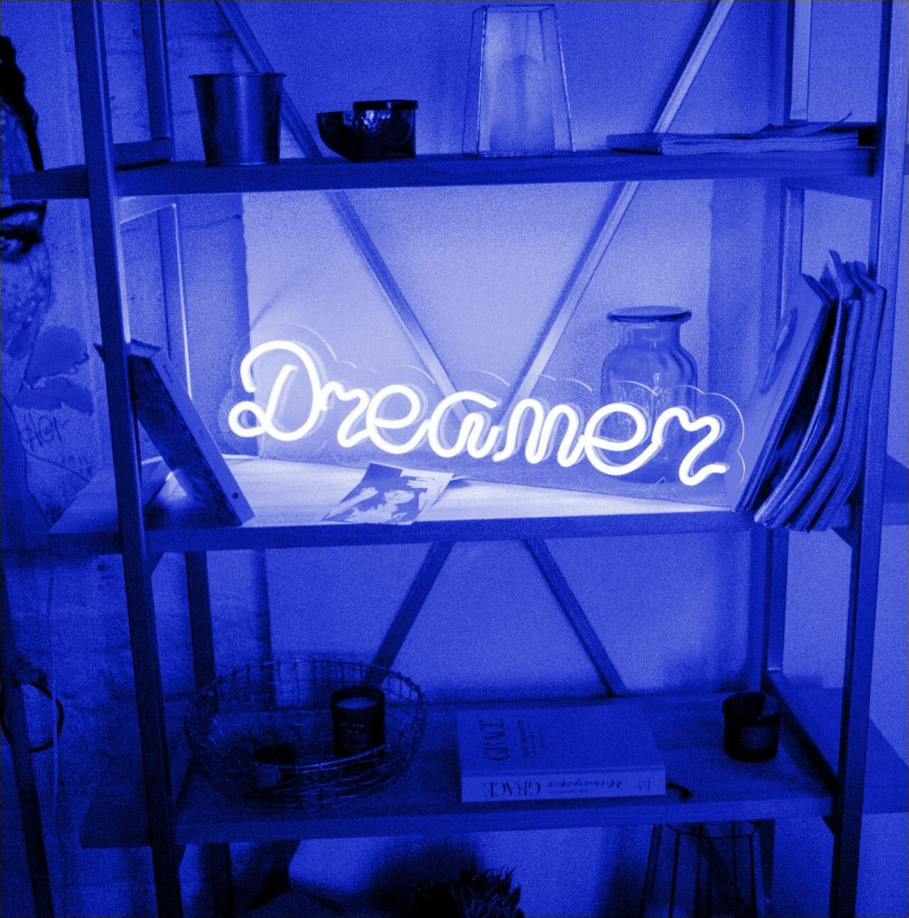 Неоновая табличка Dreamer, 60х15 см