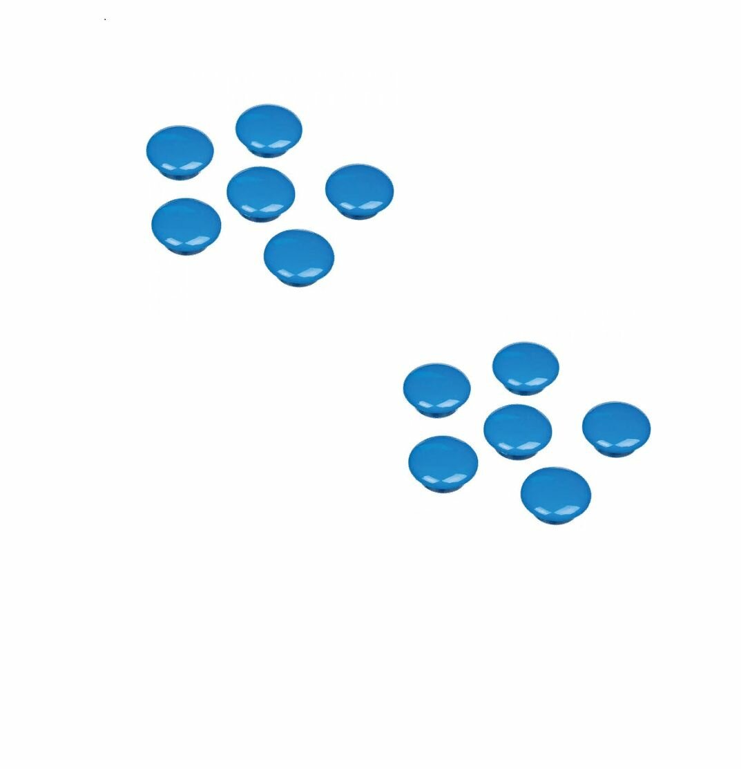 Комус Магнитный держатель для досок, 20 мм, 6шт в упаковке, синий, 2 уп