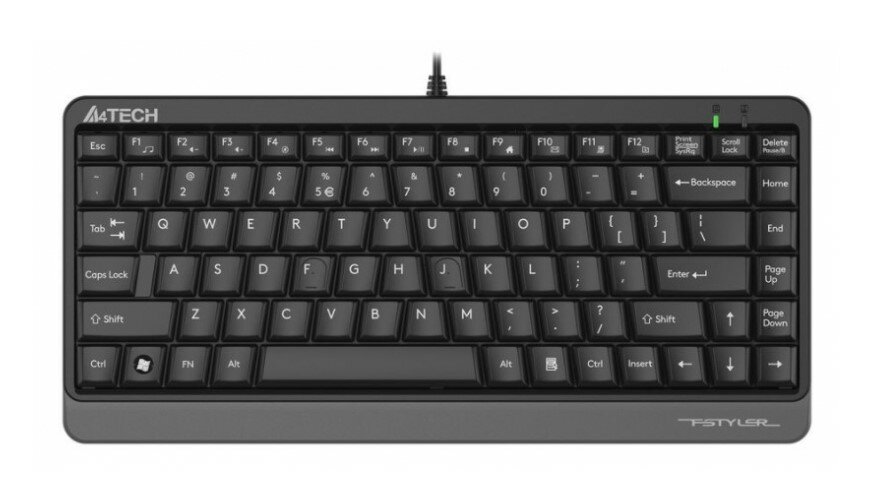 Клавиатура A4Tech Fstyler FKS11 черный/серый