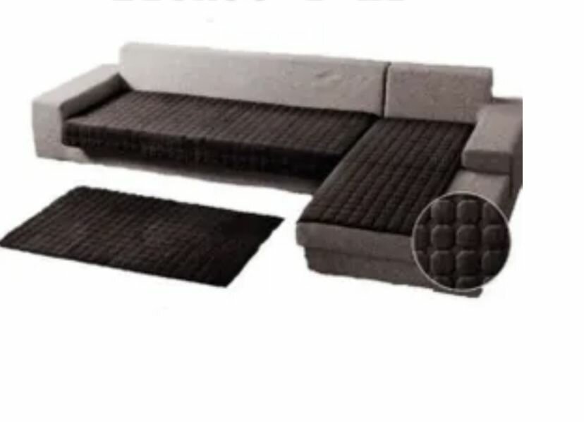 Дивандек накидка на угловой диван и кресло, три полотна:90х210-1шт,90х160-2шт, комплект накидок на мягкую мебель