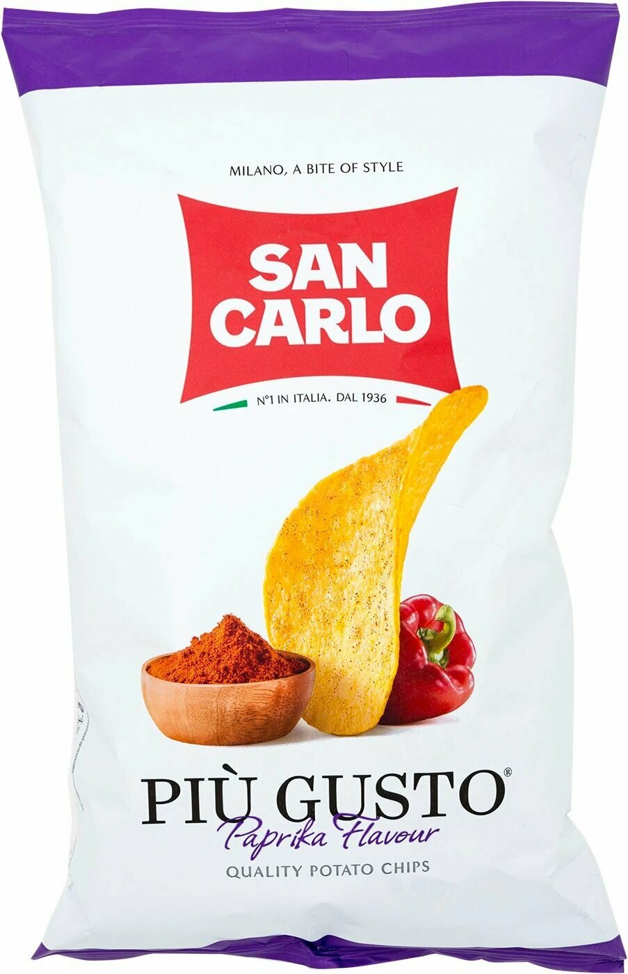 Чипсы картофельные San Carlo Piu Gusto паприка, 150г, 3 шт.