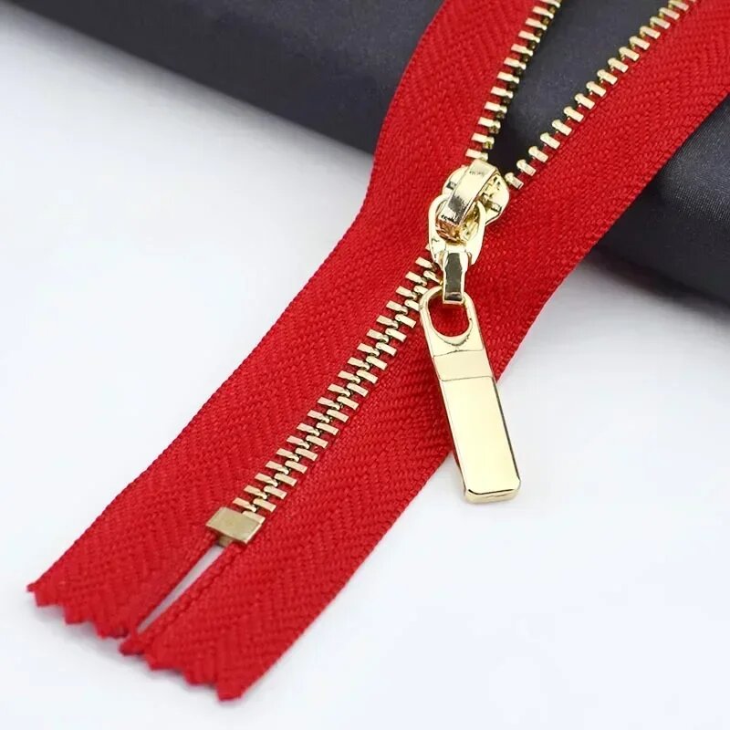 Молния красная Meetee 3#, 20 см, 3 шт