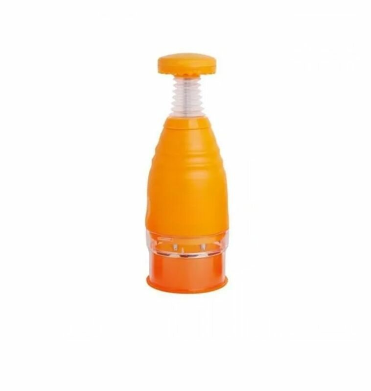 Измельчитель овощей и фруктов BF-108 механический с контейнером оранжевый