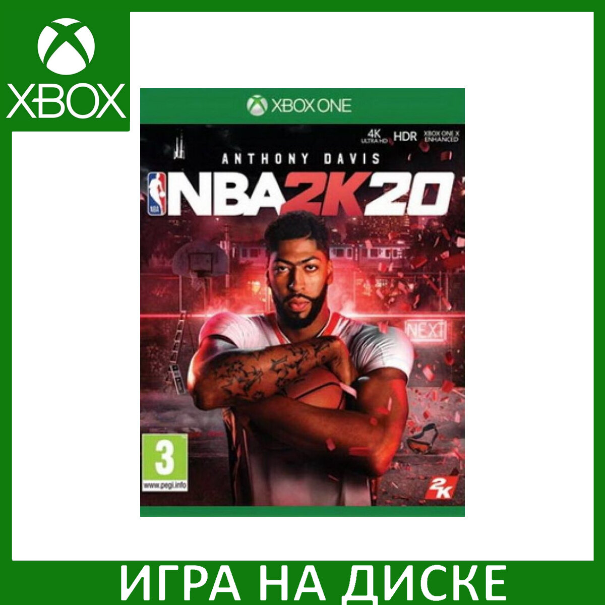 Игра NBA 2K20 Xbox One Английский язык Диск на Xbox One уценка