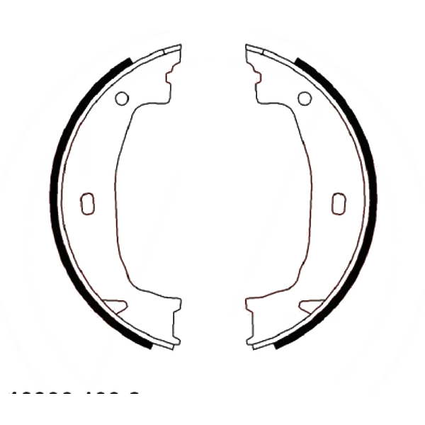 ZIMMERMANN 10990.103.8 (34411163244 / 34411165968 / 34411165986) колодки ручника BMW (БМВ) e46 98- / e81 / e87 / e90 / e91 04- / f20