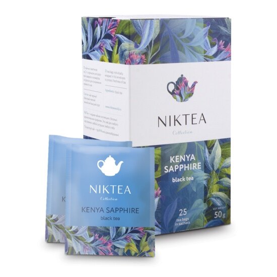 Чай черный Niktea Кения Сапфир, 25 пакетиков