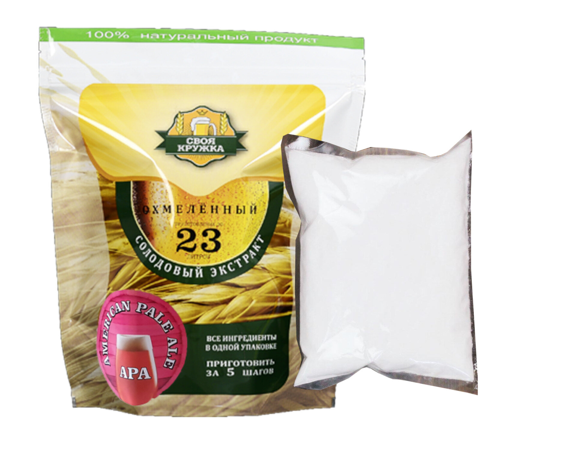 Солодовый экстракт Своя кружка American Pale Ale (APA/АПА) + декстроза 1кг