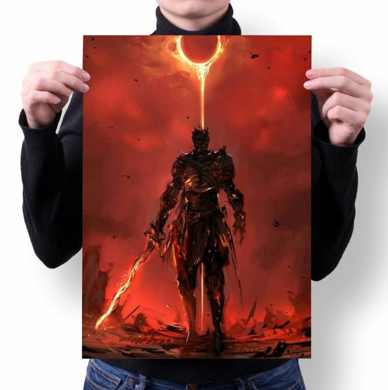 Плакат по игре Dark Souls, Дарк Соулс №10, А4