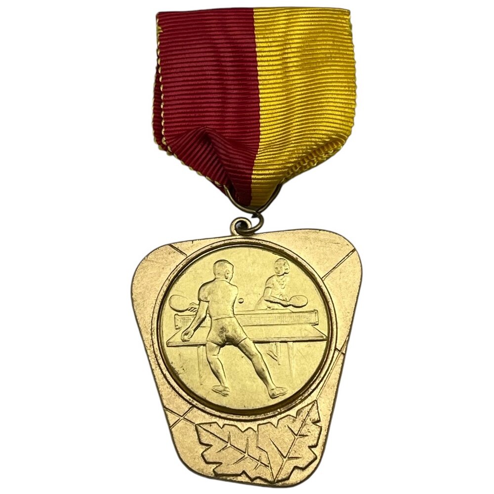 Швеция, медаль "Чемпионат клуба по настольному тенису" золотая степень (AGA BTK) 1970 г.