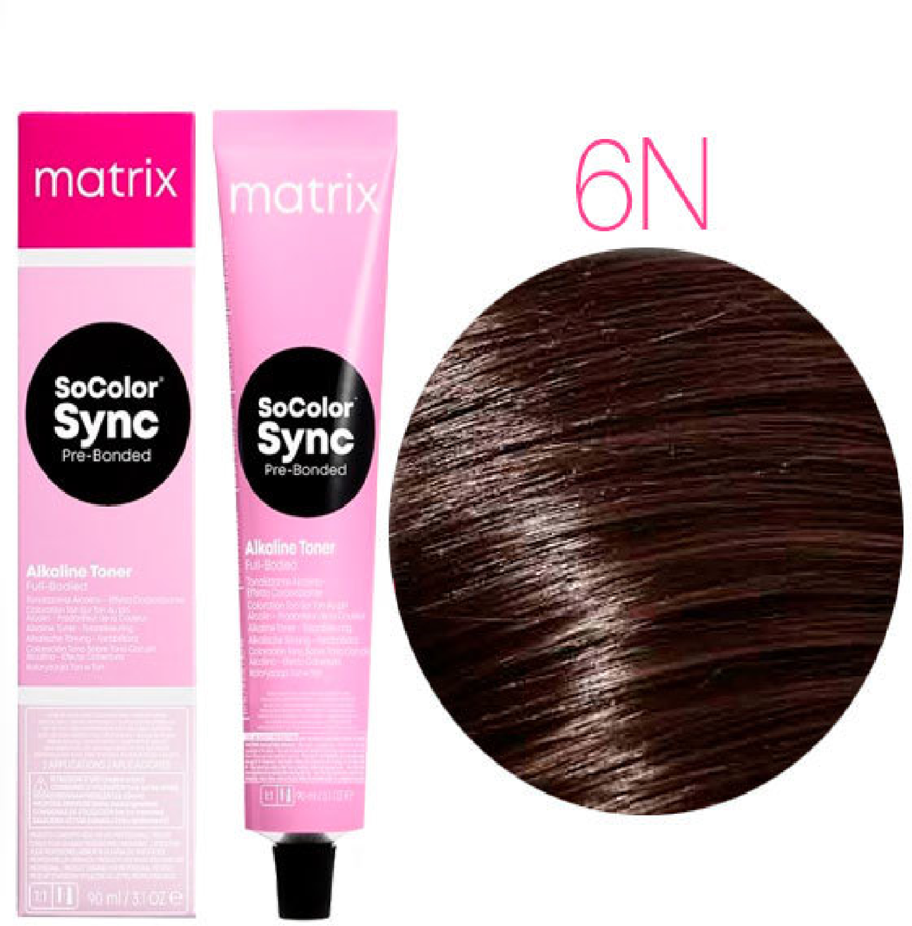 Крем-краска Matrix Color Sync Pre-Bonded , 6N темный блондин, без аммиака , 90 мл