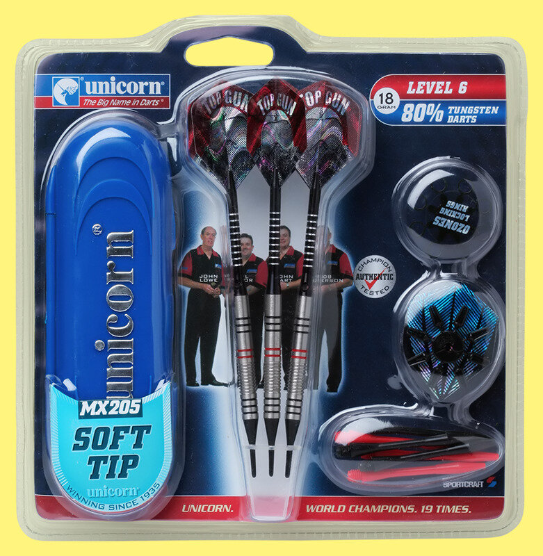 Дротики Unicorn MX-205 soft tip (18 грамм, средний уровень)