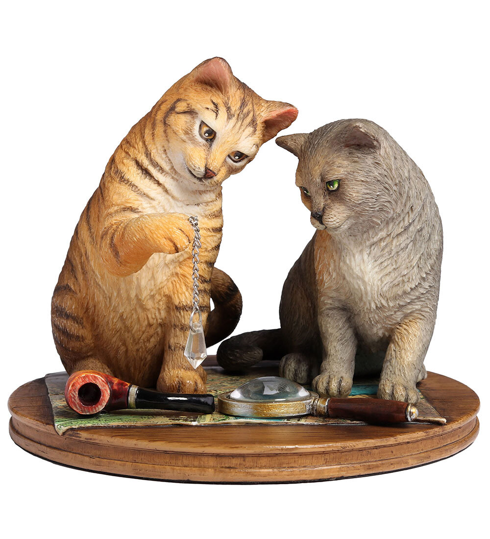 Статуэтка "Пара котов - Purrlock Holmes" (Лиза Паркер)