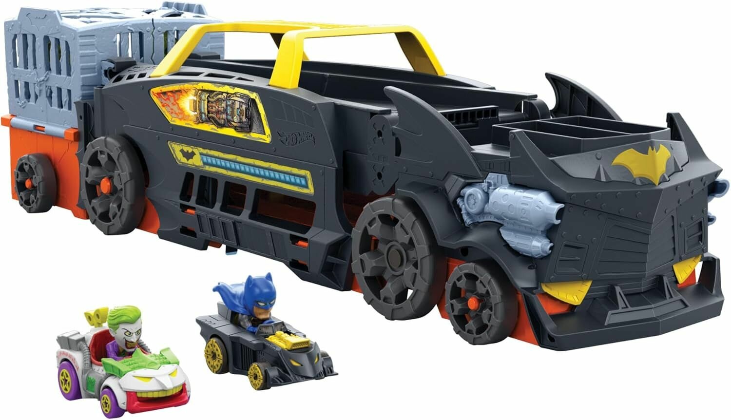 Игрушечные машинки и трек Hot Wheels RacerVerse Batman's Escape Chase с фигурками Бэтмена и Джокера