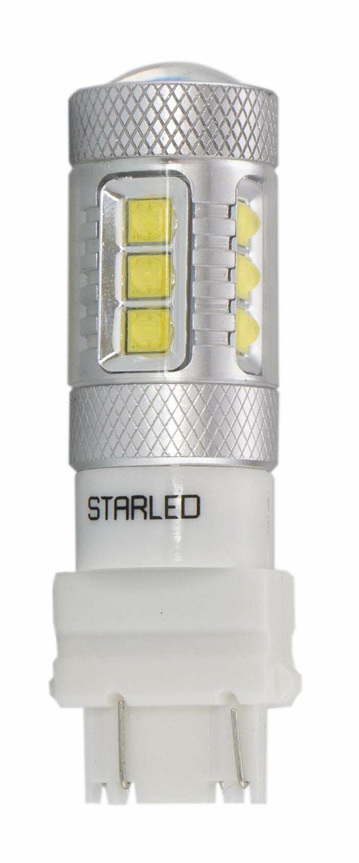 Светодиодная лампа 3157 P27/7W W2,5x16q для заднего хода габаритных огней 12-24 VDC белый цвет STARLED 8G 3157 White 80W