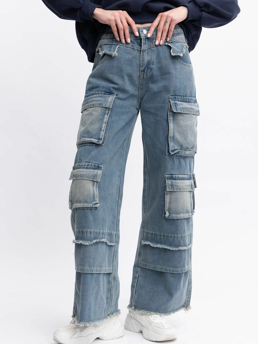 Джинсы карго 