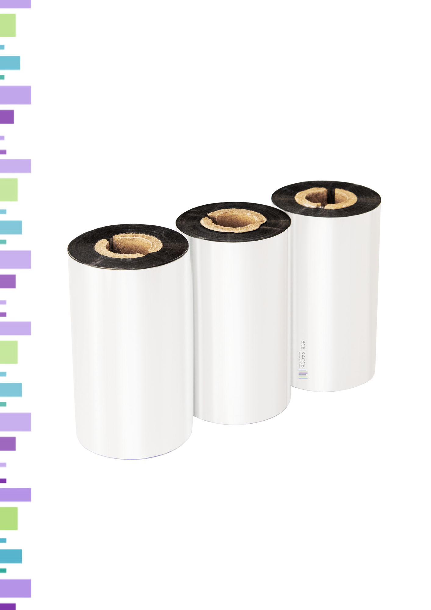 WAX(Воск) 57ммх74м, 3шт, Красящая лента, втулка 57