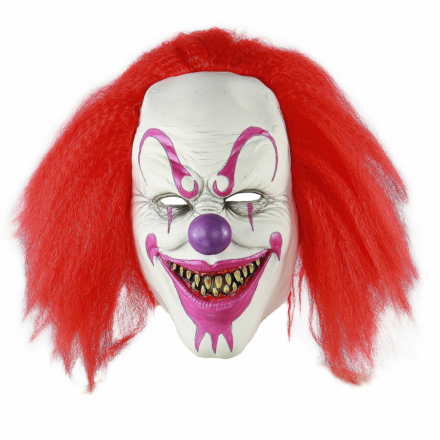 Страшная латексная маска клоуна