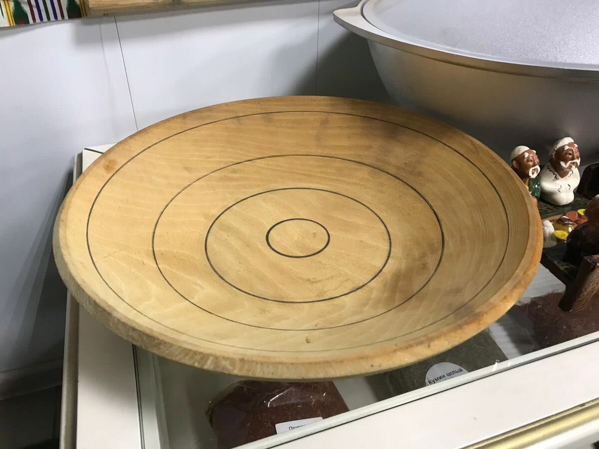 Деревянная тарелка 34см