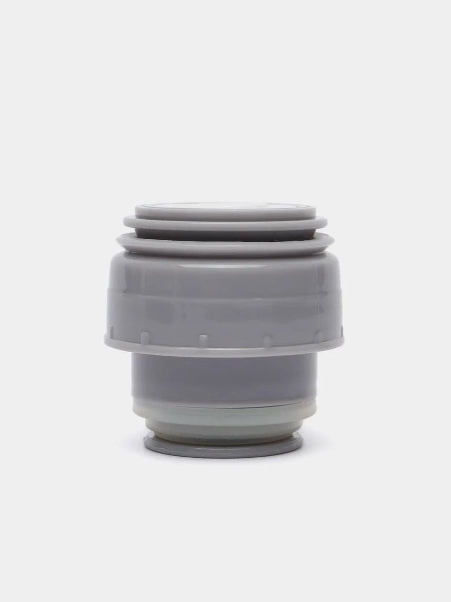 Пробка, крышка - с кнопкой, для термоса-гильзы - 4,2 см; внутренняя резьба; светло-серая