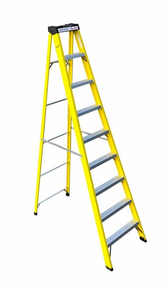 Фиберглассовая Стремянка Sevenberg 8 Ступеней Рабочая Высота: 4.30 М, Нагрузка 150 Кг.