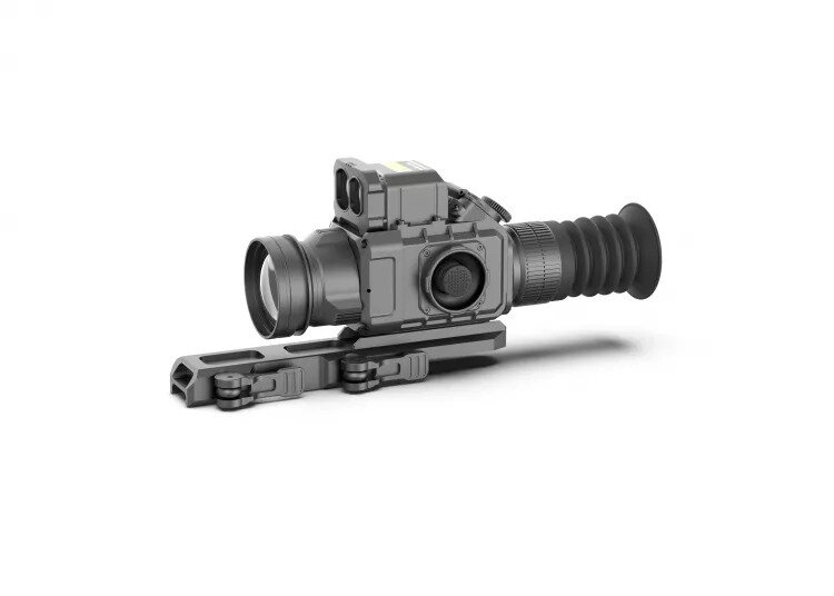 Прицел С Дальномером Lzirtek Perun 350L С Креплением Weaver