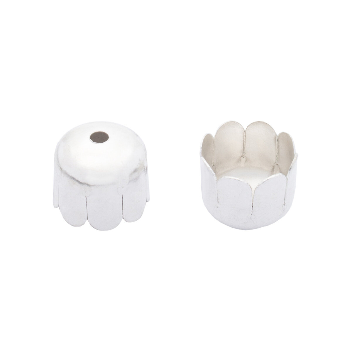 Шапочки для бусин декоративные Astra&Craft, FIN1242, 10*9 мм (серебро), 30 шт